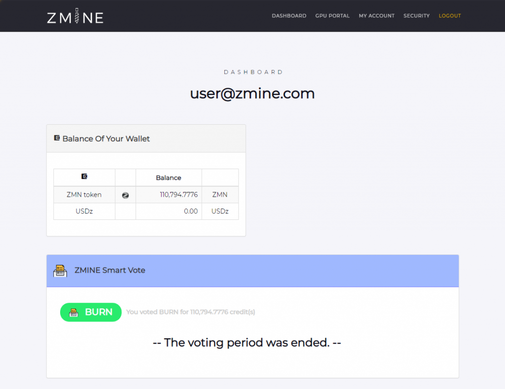 How to vote for ZMN second round on website zmine.com - ZMINE BLOG