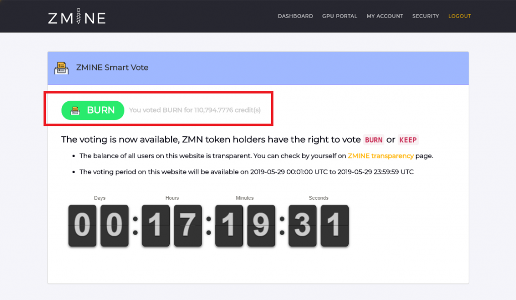 How to vote for ZMN second round on website zmine.com - ZMINE BLOG
